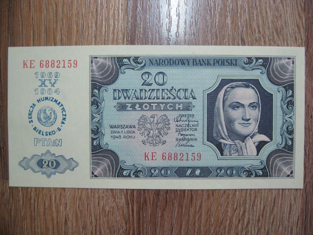 20 Zl - Polskie banknoty 1944 - 1965 - Allegro.pl