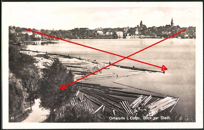 OSTRÓDA Osterode panorama spław drewna | Ruda | Ogłoszenie na Allegro ...