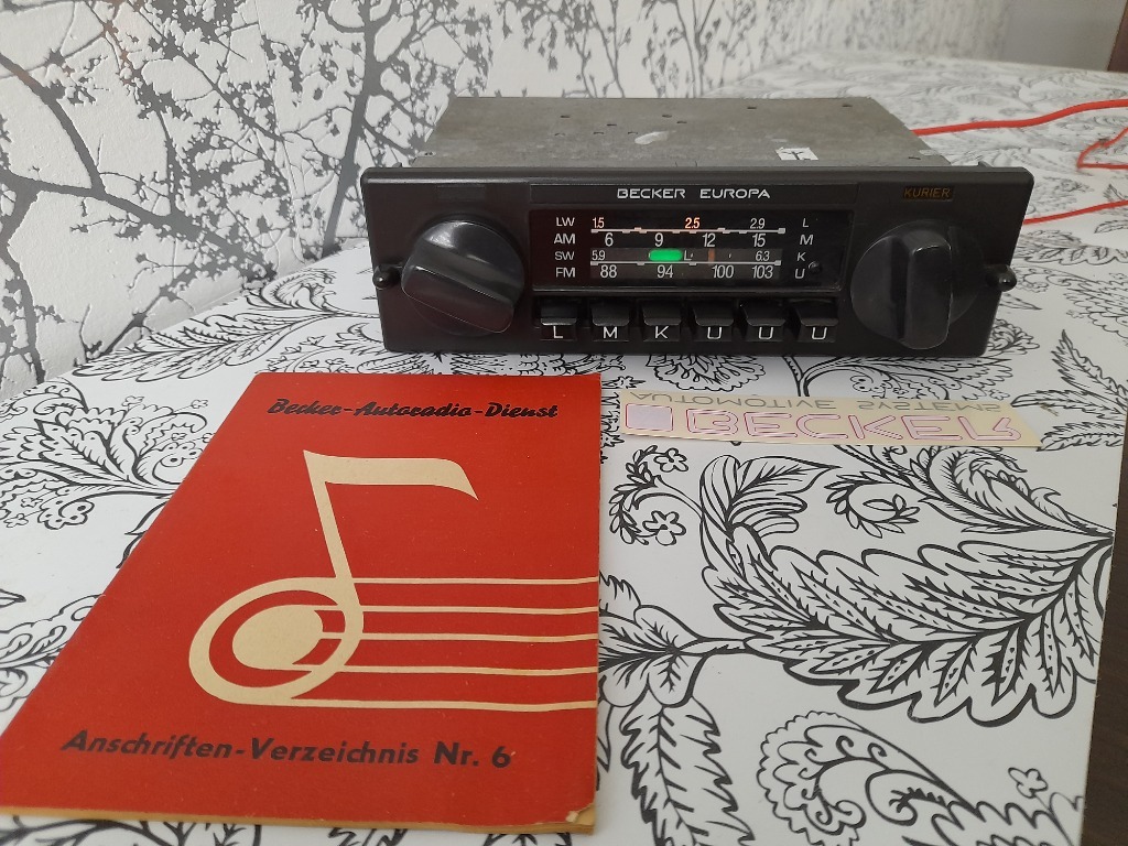 Zabytkowe radio becker europa 463 - po remoncie | Koszalin | Kup teraz ...