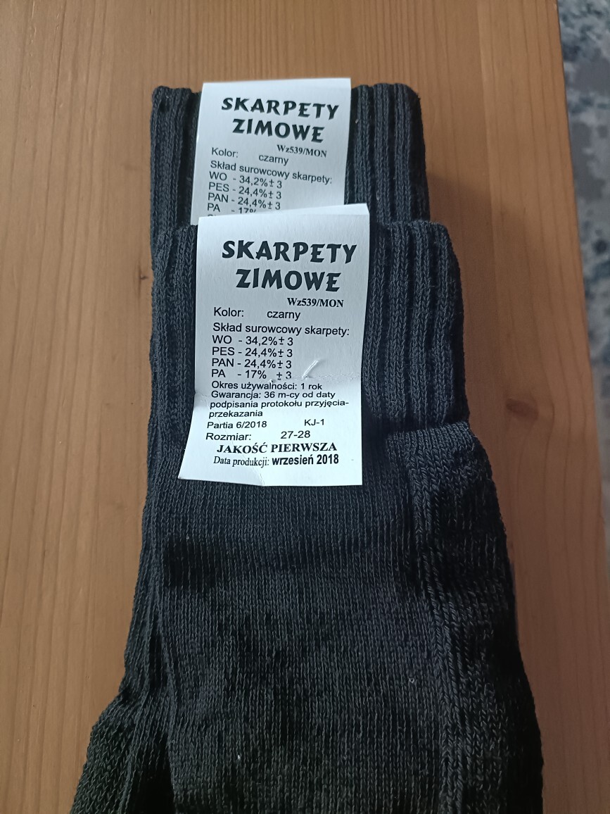 Skarpety zimowe wojskowe | Przeworsk | Kup teraz na Allegro Lokalnie