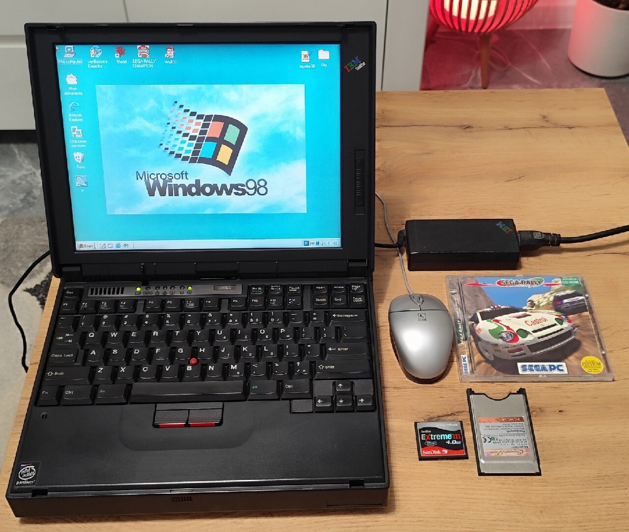 Laptop IBM 380ED retro Pentium 166MMX Windows 98SE ThinkPad 1997 Rally ...