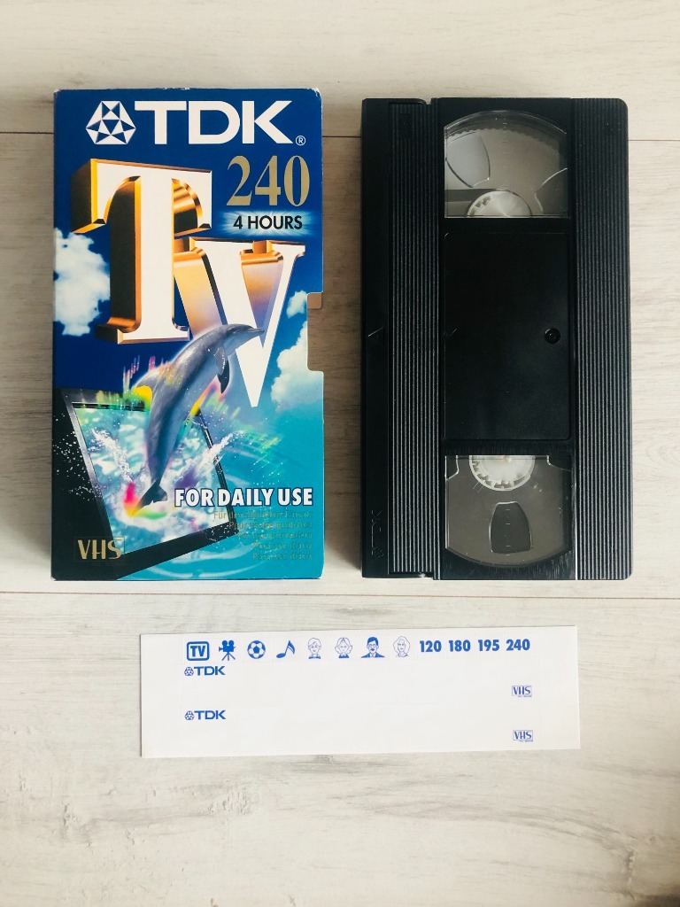 Kaseta video VHS TDK 240 min PRL 3 sztuki | Łódź | Kup teraz na Allegro Lokalnie