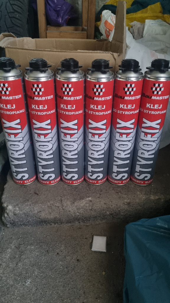Klej poliureta do styropianu STYROFIX XPS EPS 750ml 6x | Białystok ...