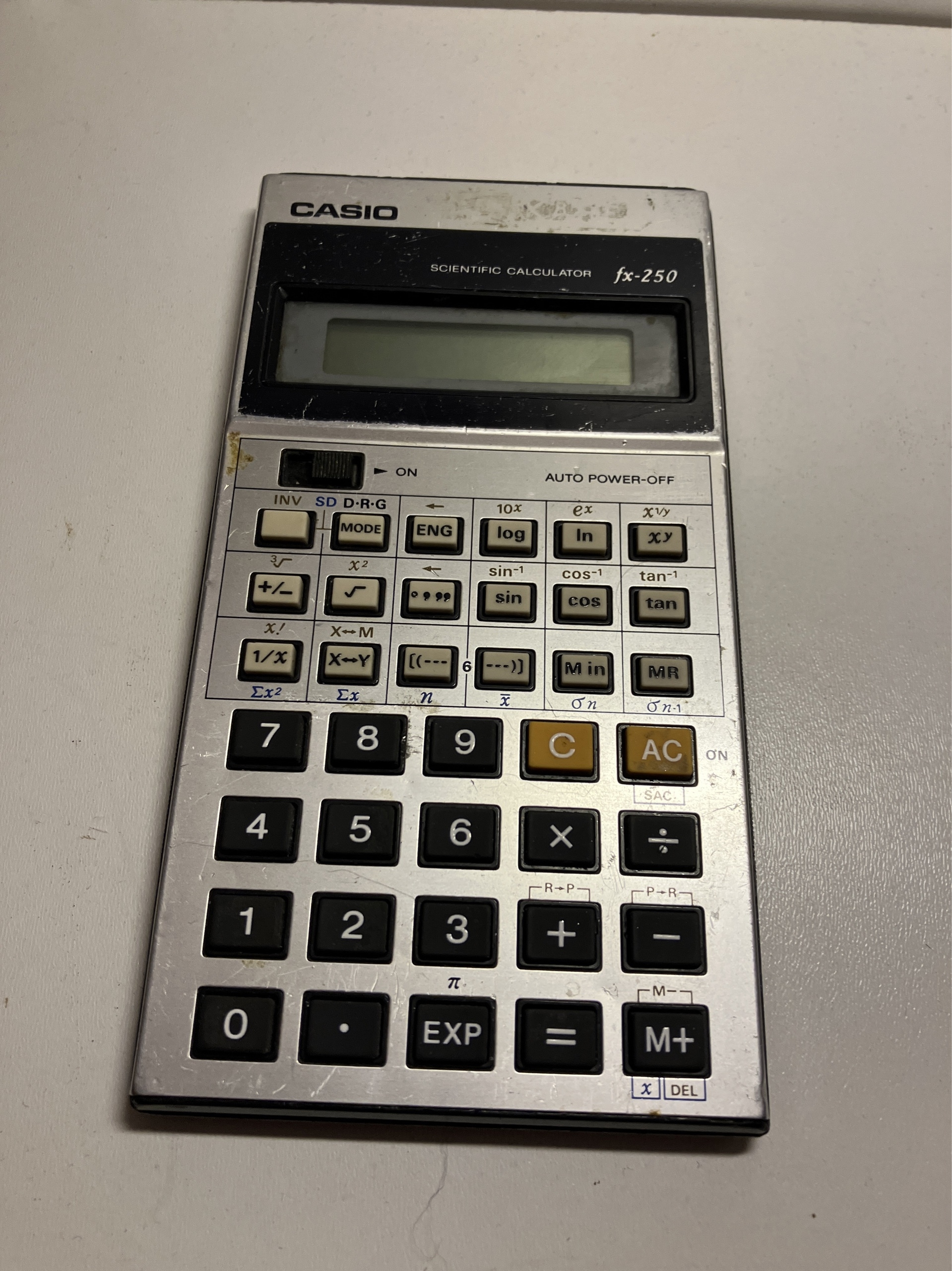 CASIO fx-250 japonski kalkulator, lata 80? vintage | Kujawy | Kup teraz ...