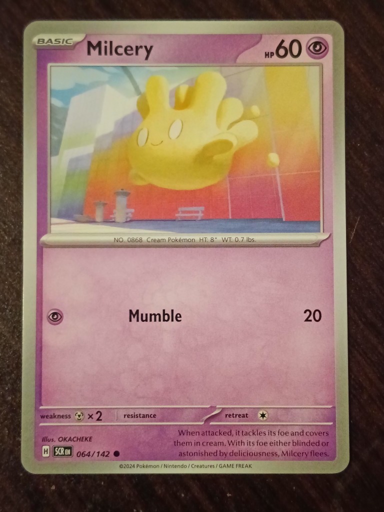 Milcery 064/142 Karta POKEMON TCG Scarlet & Violet Stellar crown ...