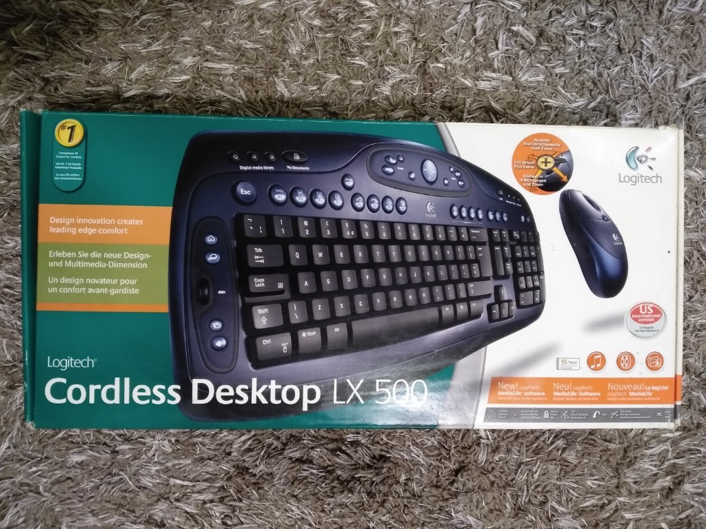 KLAWIATURA i MYSZ Logitech Cordless Desktop LX 500 | Ustka | Kup teraz ...
