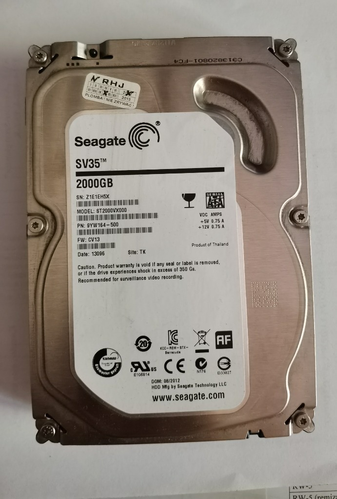 Dysk Seagate SV35 2000GB | Knurów | Kup teraz na Allegro Lokalnie