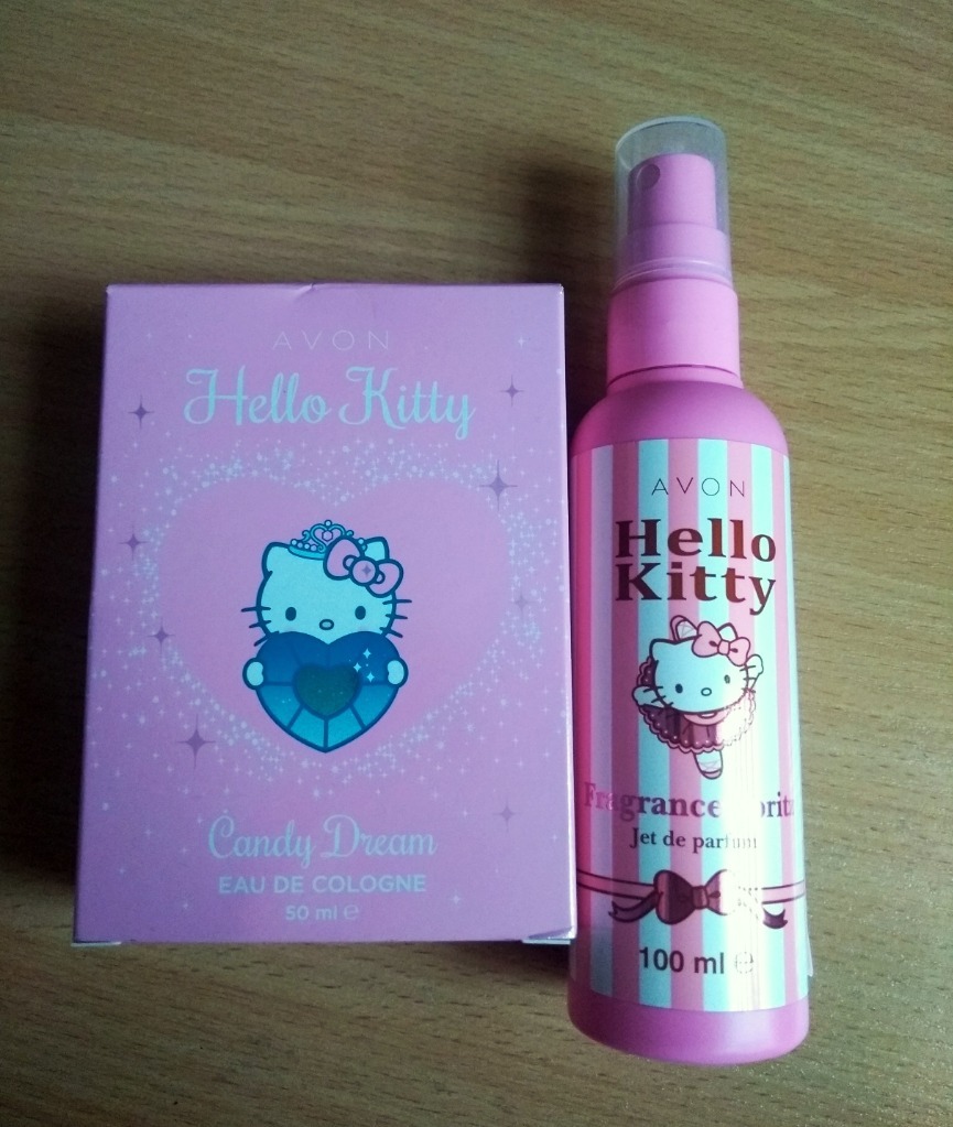 AVON Hello Kitty zestaw perfumy 50ml i spray | Warszawa | Kup teraz na ...