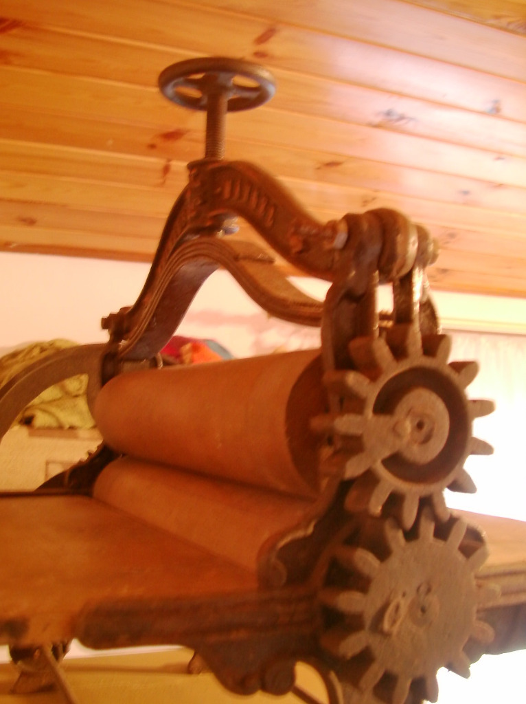 Maglownica stara stary magiel ręczny PRL zabytek | Warszawa ...