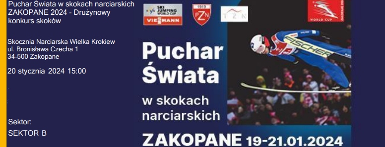 Bilety Skoki Narciarskie Zakopane - Niska cena na Allegro.pl Bilety Skoki Narciarskie Zakopane - Niska cena na Allegro.pl