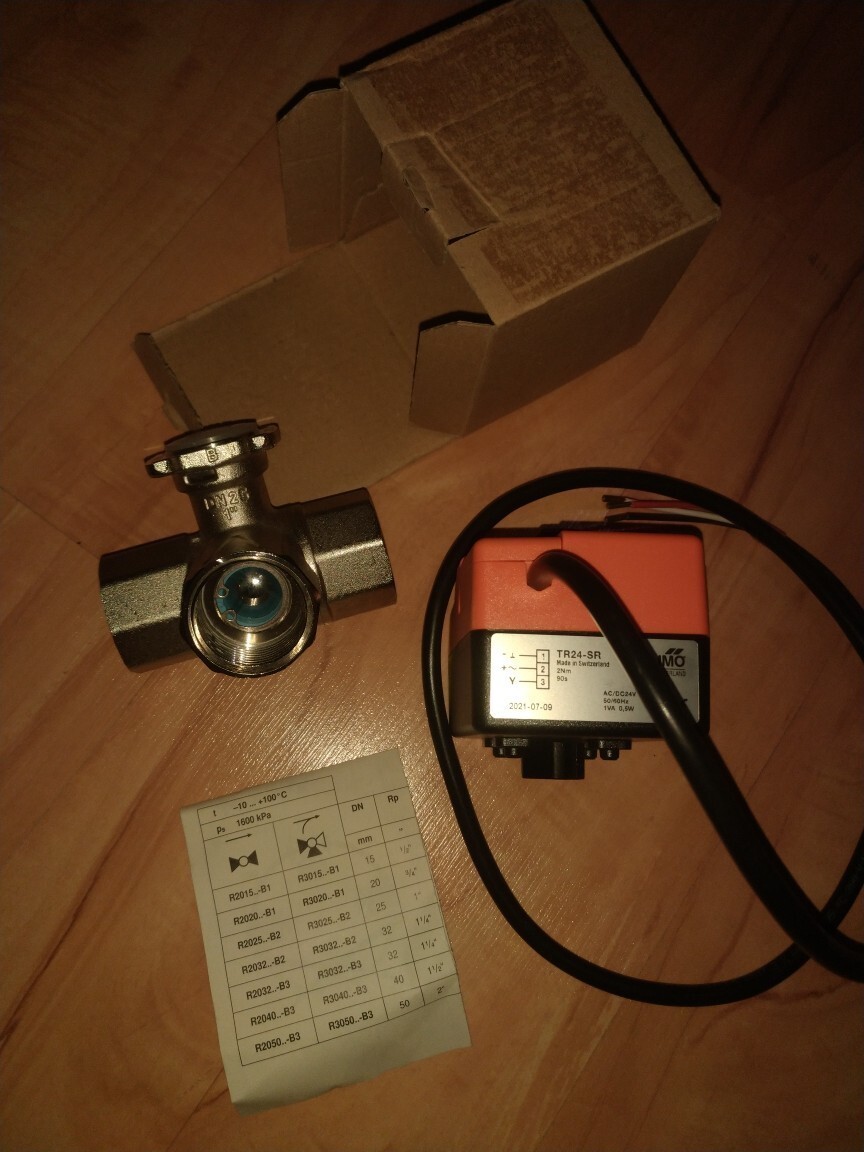 Zawór 3-drogowy BELIMO R3025-10B2 siłownik TR24-SR | Inowrocław | Kup teraz na Allegro Lokalnie