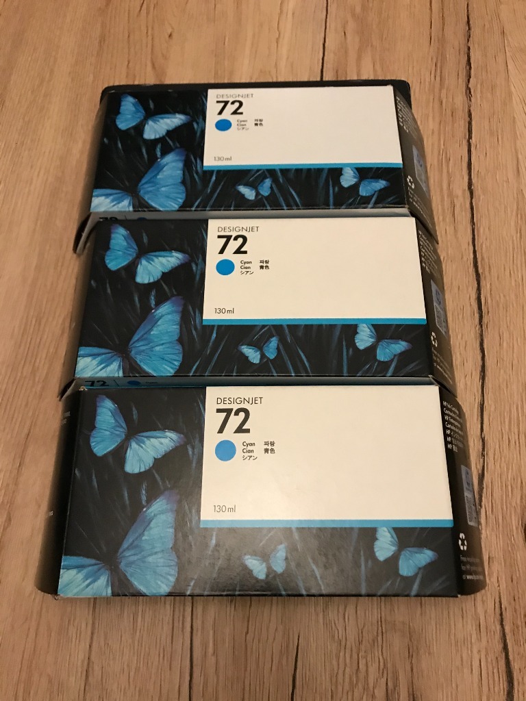 Nowy oryginalny Tusz HP 72 Cyan C9371A | Gdańsk | Kup teraz na Allegro ...