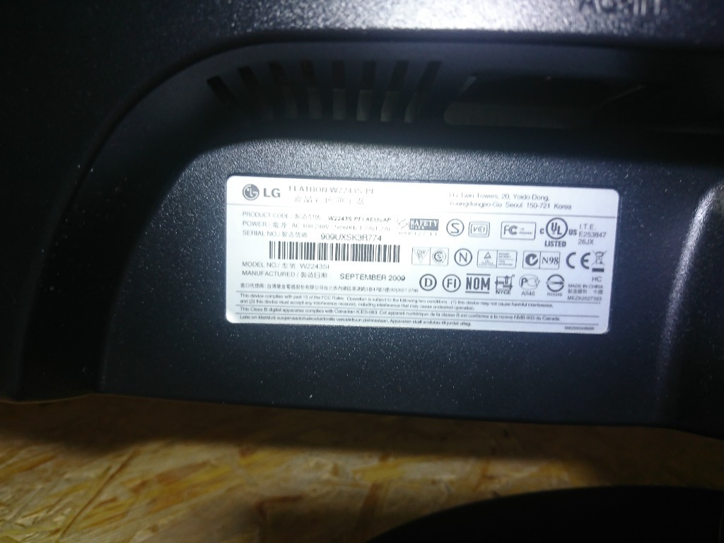 Monitor LG FLATRON W2243S | Choroń | Kup teraz na Allegro Lokalnie