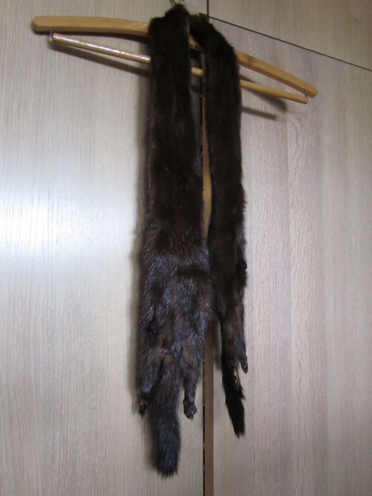 Szal norka brąz | Krosno | Kup teraz na Allegro Lokalnie