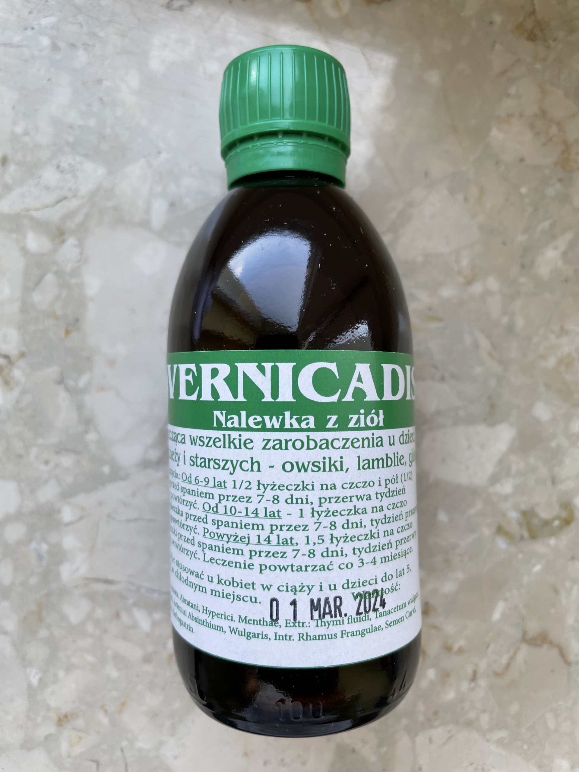 Vernicadis. 100 ml. Nalewka na odrobaczenie. | Kielce | Kup teraz na ...