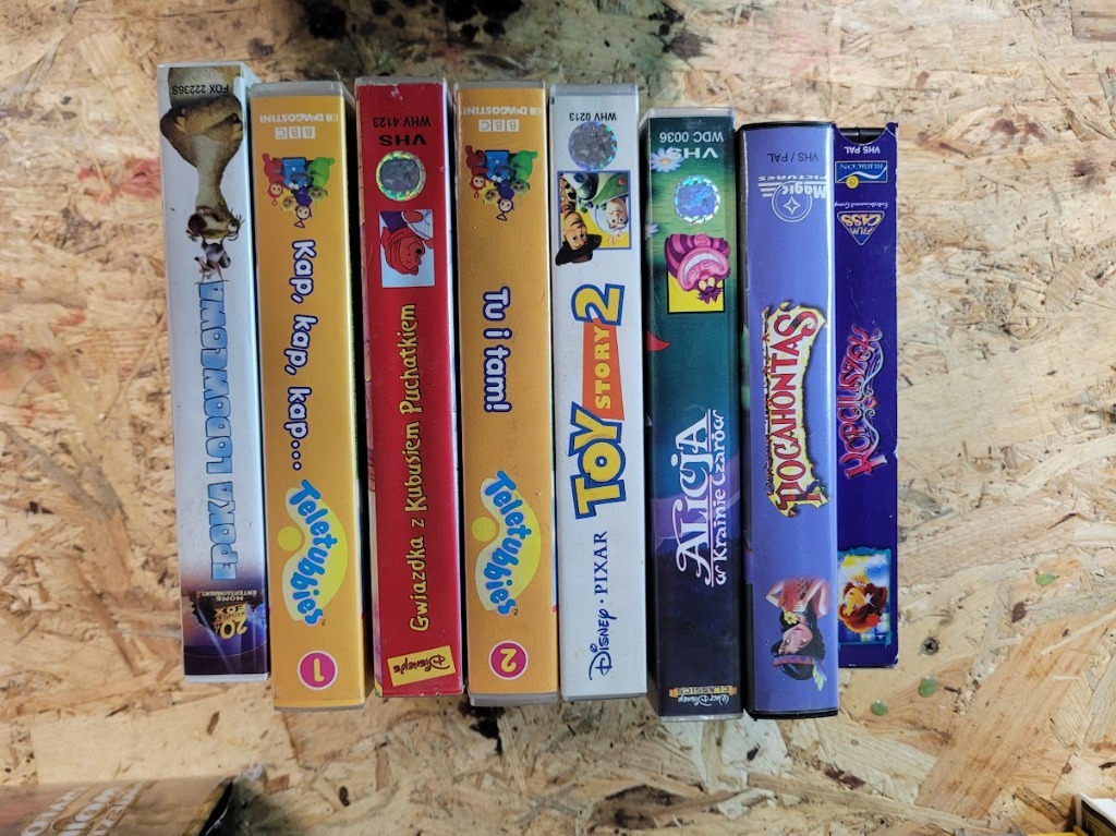 Duża kolekcja kasety VHS Bajki VHS 54 sztuki | Skoczów | Licytacja na ...