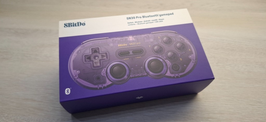 8BitDo SN30 Pro Bluetooth gamepad Crystal Purple pad NOWY UNIKAT ...