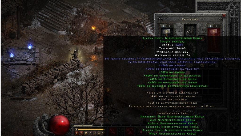 Diablo2 Resurrected IK set Nieśmiertelnego Króla | Podkowa Leśna | Kup ...