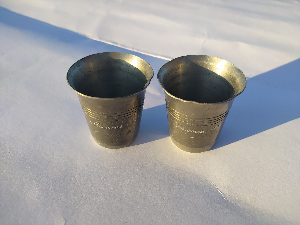 Kieliszki GERMANY REIN ZINN WMF z dedykacją sygnow | Łódź | Kup teraz ...