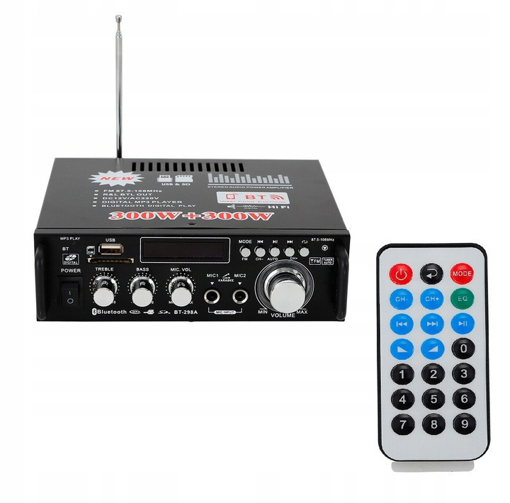 BT-298A cyfrowy wzmacniacz audio 600W BT | Strzelce Górne | Kup teraz ...