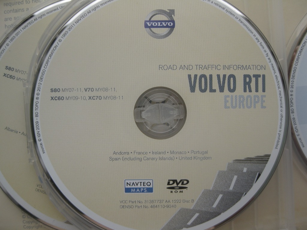 VOLVO 07-11 Płyty nawigacji RTI VOLVO S80 V70 XC60 | Borzęcin | Kup ...