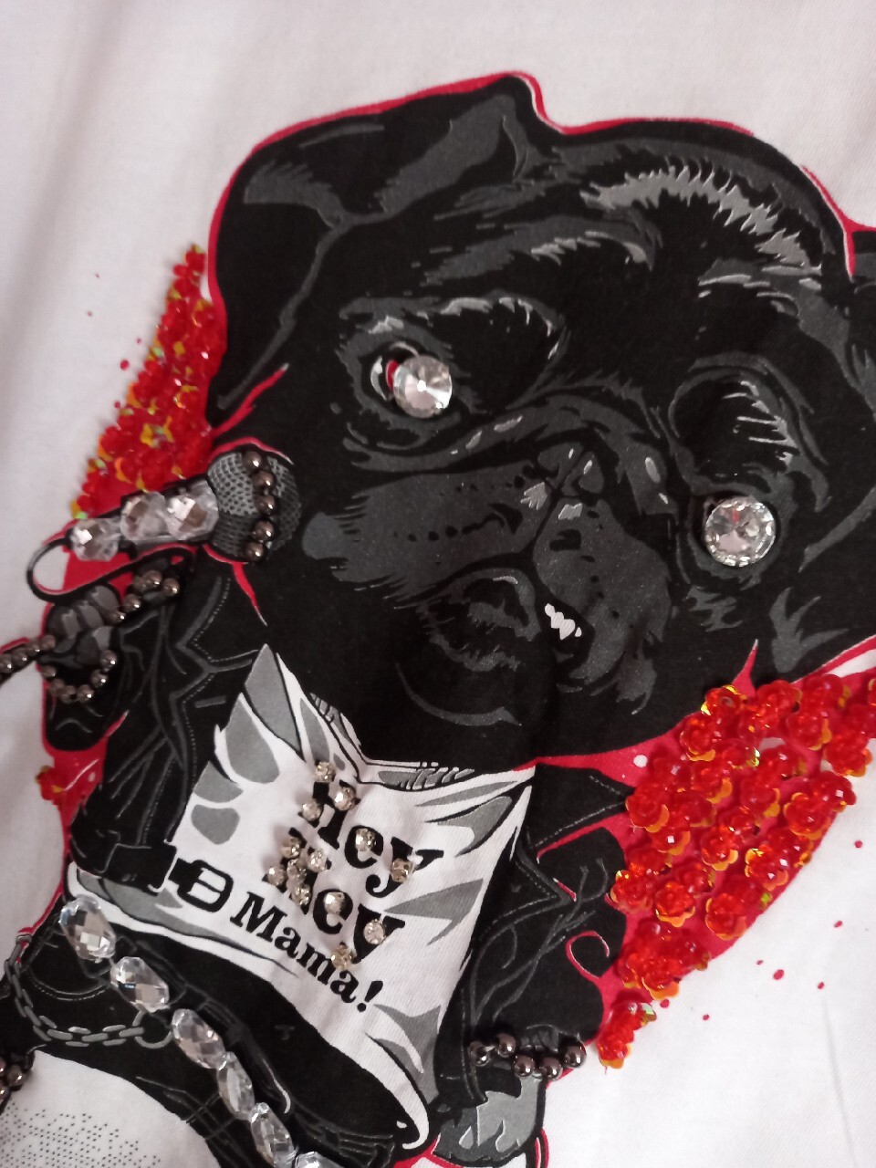 Mops czarny kryształki | Rybnik | Kup teraz na Allegro Lokalnie