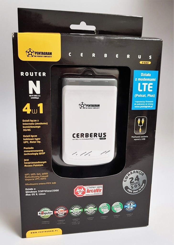 Pentagram Cerberus 3G DSL WiFi 802 11n P 6367 | Ostrów Mazowiecka | Kup ...