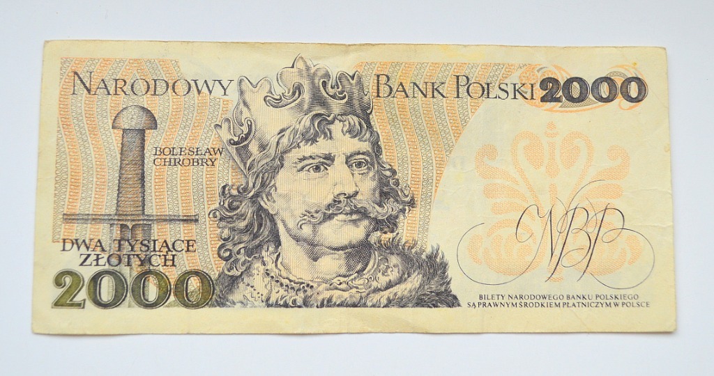 banknot 2000zł Mieszko I Bolesław Chrobry | Kołobrzeg | Kup teraz na ...