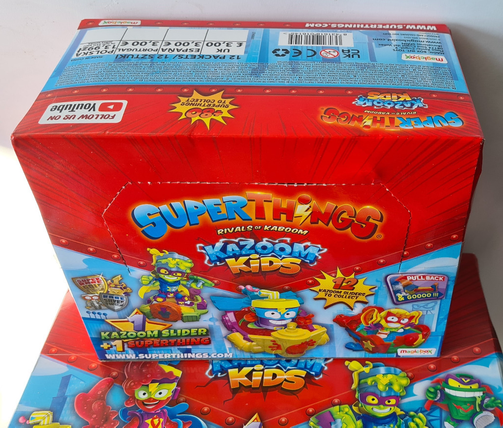 BOX Super ZINGS 8 THINGS KAZOOM 12 x pojazd SLIDE | Poznań | Kup teraz ...