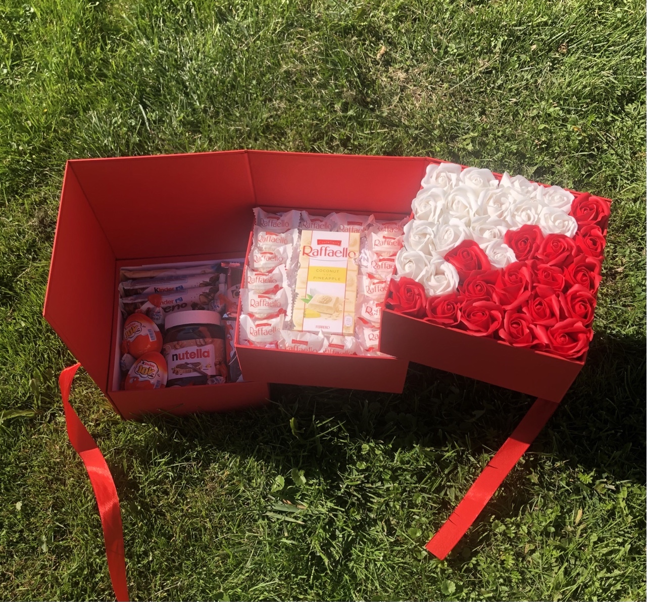Prezent Box pudełko Kinder mydlane róże | Kraków | Kup teraz na Allegro ...