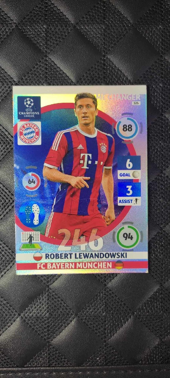 Karta Robert Lewandowski Game Changer Panini Champions League | Górki Napękowskie | Kup teraz na ...