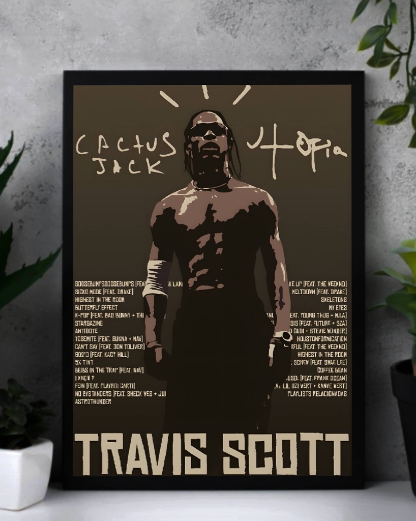 Plakat A3 Travis Scott Utopia aesthetic | Nałęczów | Kup teraz na Allegro Lokalnie