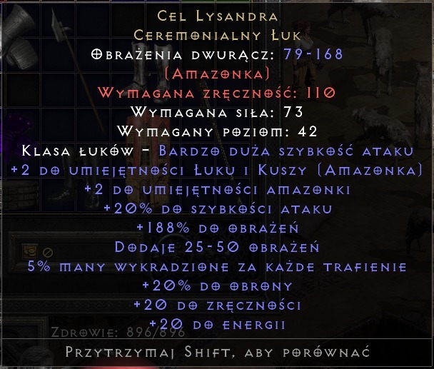 Cel Lysandra Lycander's Aim D2R Diablo 2 Hardcore | Warszawa | Kup ...