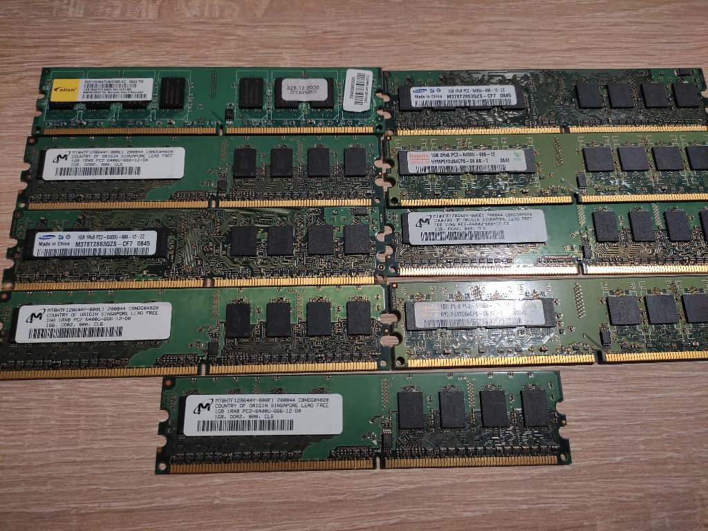 RAM DDR2 800MHz PC6400 1GB RÓŻNE FIRMY | Olsztyn | Kup teraz na Allegro ...
