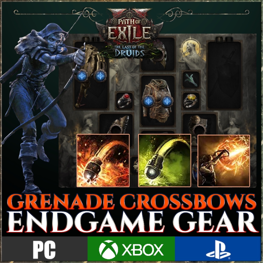 Path Of Exile 2 Endgame Zestaw Deadeye Grenades Druid LEAGUE POE2 Build ...