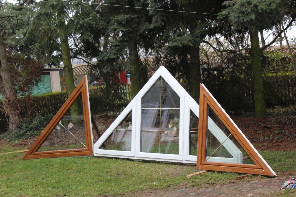 Okna trójkątne, nieotwierane tzw. fix , 3 sztuki | Pleszew | Kup teraz ...