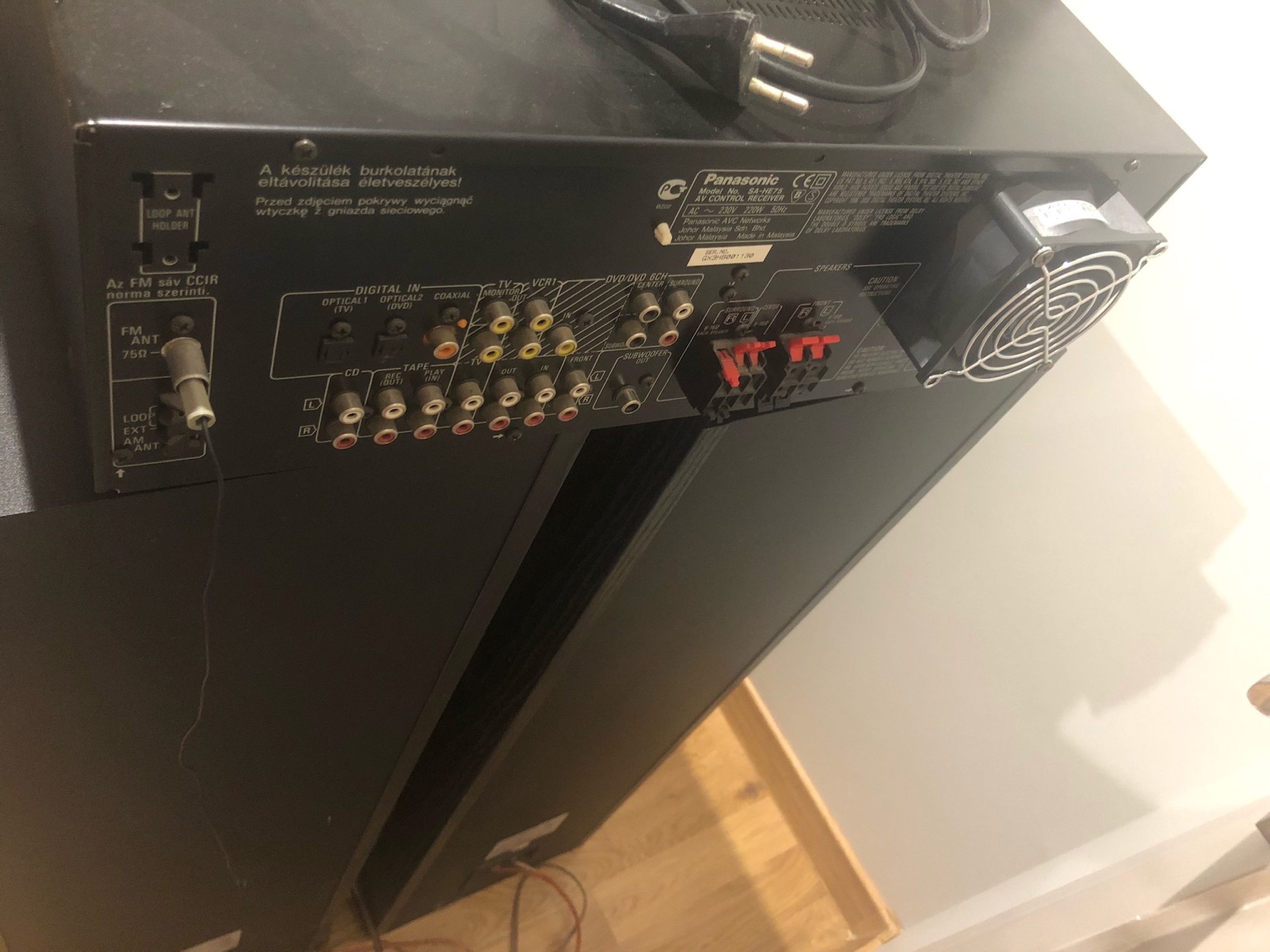 Amplituner PANASONIC SA-HE75A+ Kolumny Tonsil Sona | Sułkowice koło ...