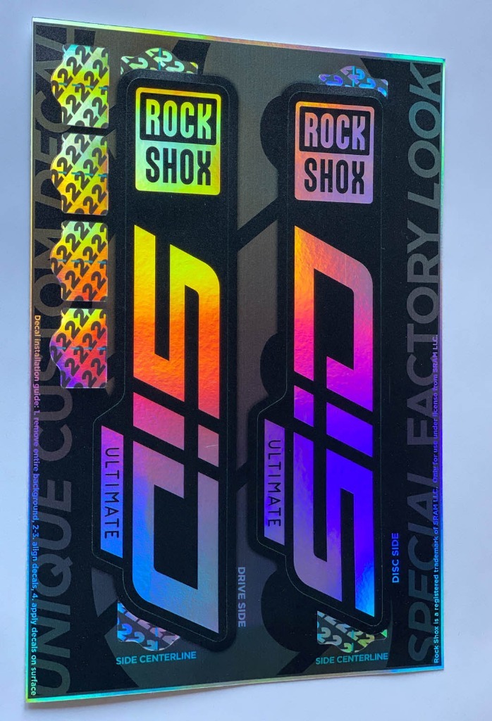 Naklejki Rock Shox SID Holograficzne Oil slick | Milówka | Kup teraz na ...