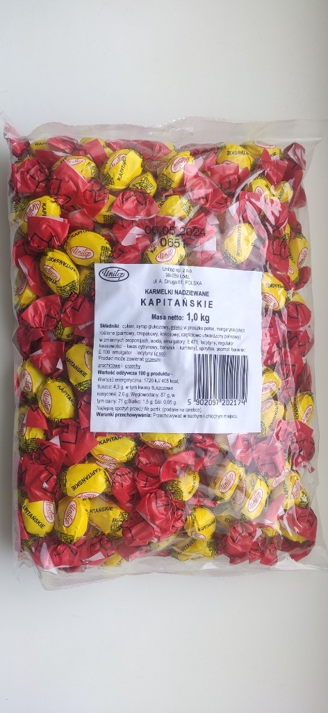 NAJTANIEJ Cukierki Kapitańskie Unitop-optima 1000g | Łódź | Kup teraz na Allegro Lokalnie