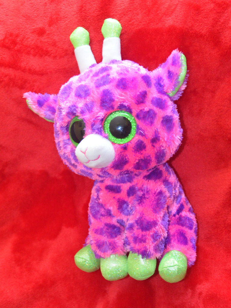 Maskotka TY Żyrafa różowa brokatowe oczy 25cm | Kraśnik | Kup teraz na ...