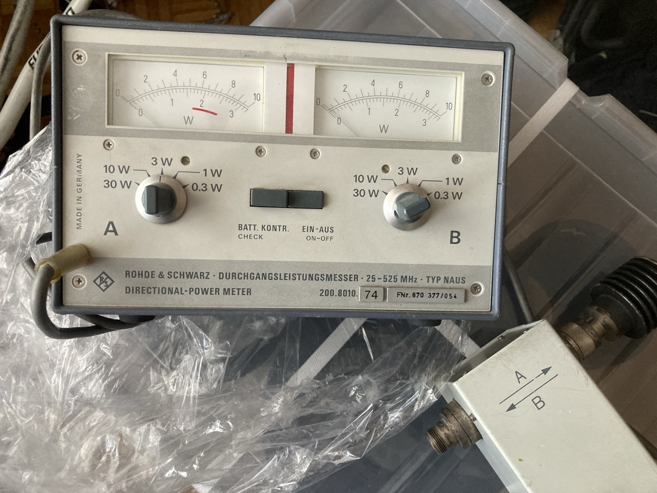 Reflektometr swr vswr directional rf power meter Rohde & Schwarz + R ...