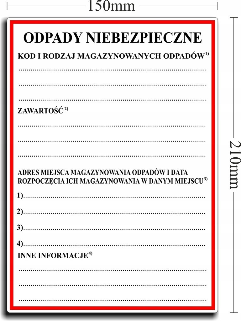 ODPADY NIEBEZPIECZNE Naklejki Etykiety FOLIA x 25 | Gdańsk | Kup teraz ... ODPADY NIEBEZPIECZNE Naklejki Etykiety FOLIA x 25 | Gdańsk | Kup teraz ...