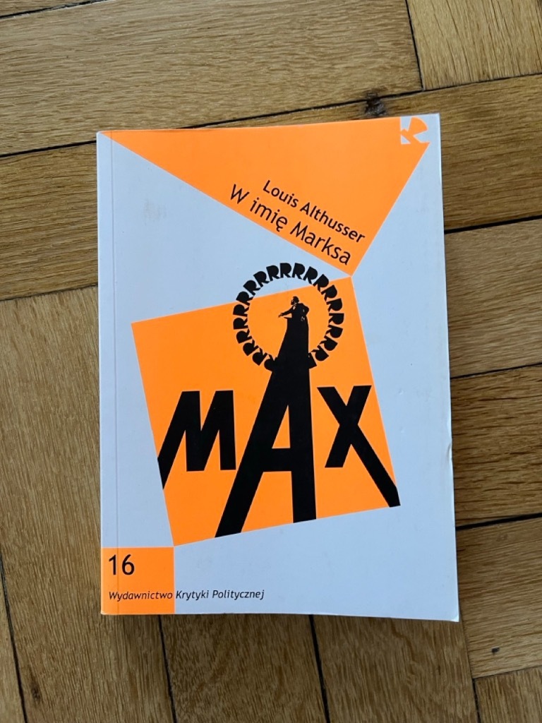 Louis Althusser - W imię Marksa | Warszawa | Kup teraz na Allegro Lokalnie