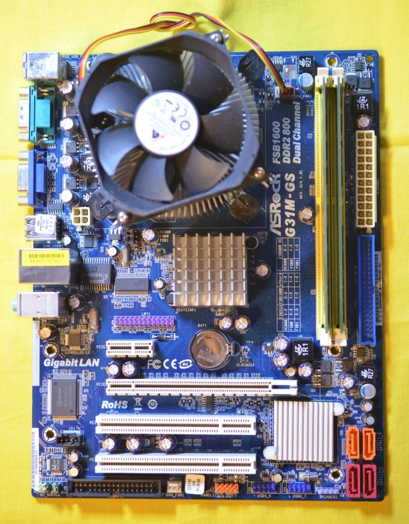 ASROCK G31M-GS 775 FSB 1600 MHz + 2GB + CPU INTEL | Słupsk | Kup teraz ...