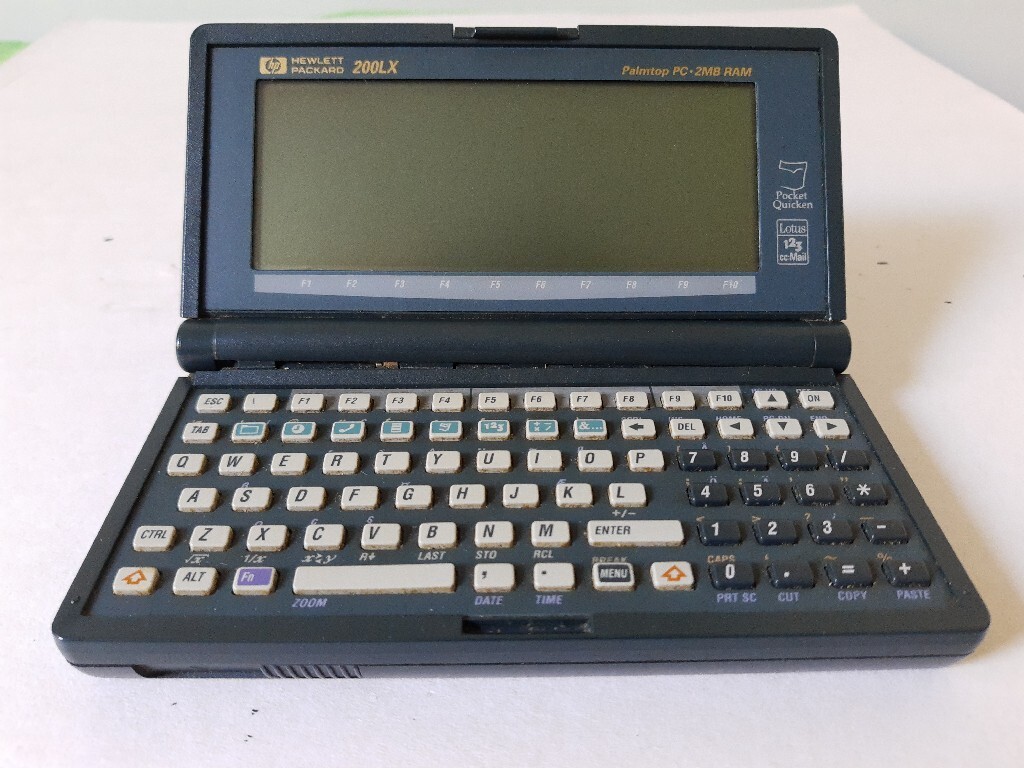 VINTAGE HP HEWLETT Packard 200LX Palmtop PC MB RAM Tested, 43% OFF