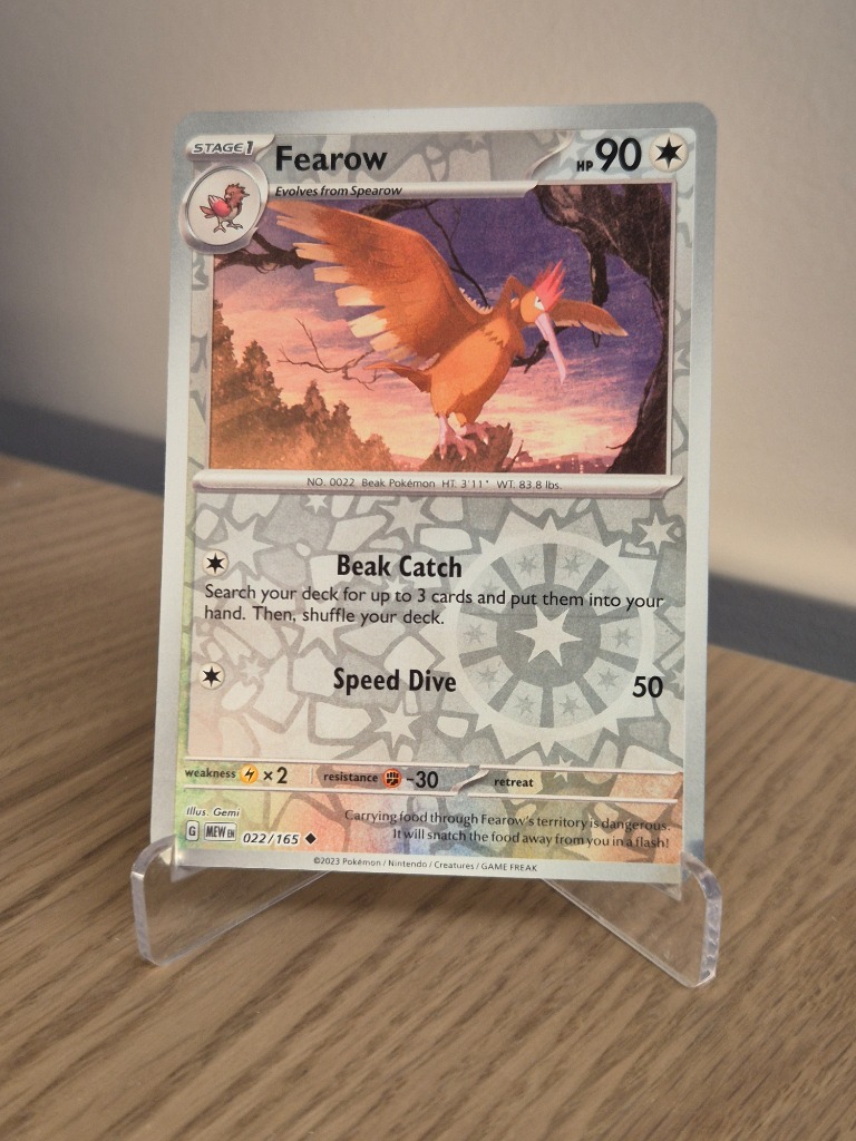 Karta Pokemon TCG: Fearow (MEW 022) | Gostyń | Kup teraz na Allegro ...