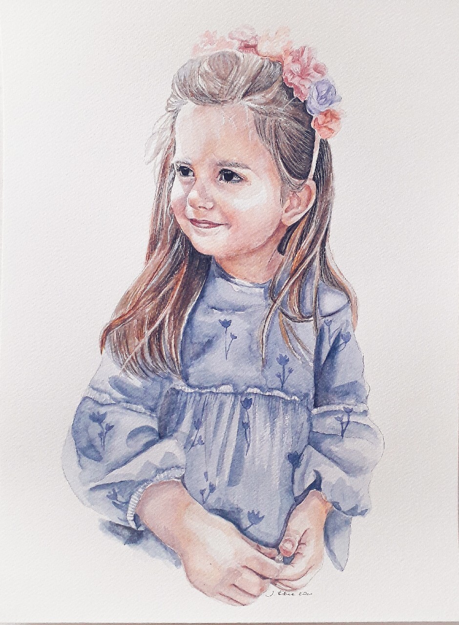 Portret ze zdjęcia obraz na zamówienie 1 osoby A3 | Knurów | Kup teraz ...