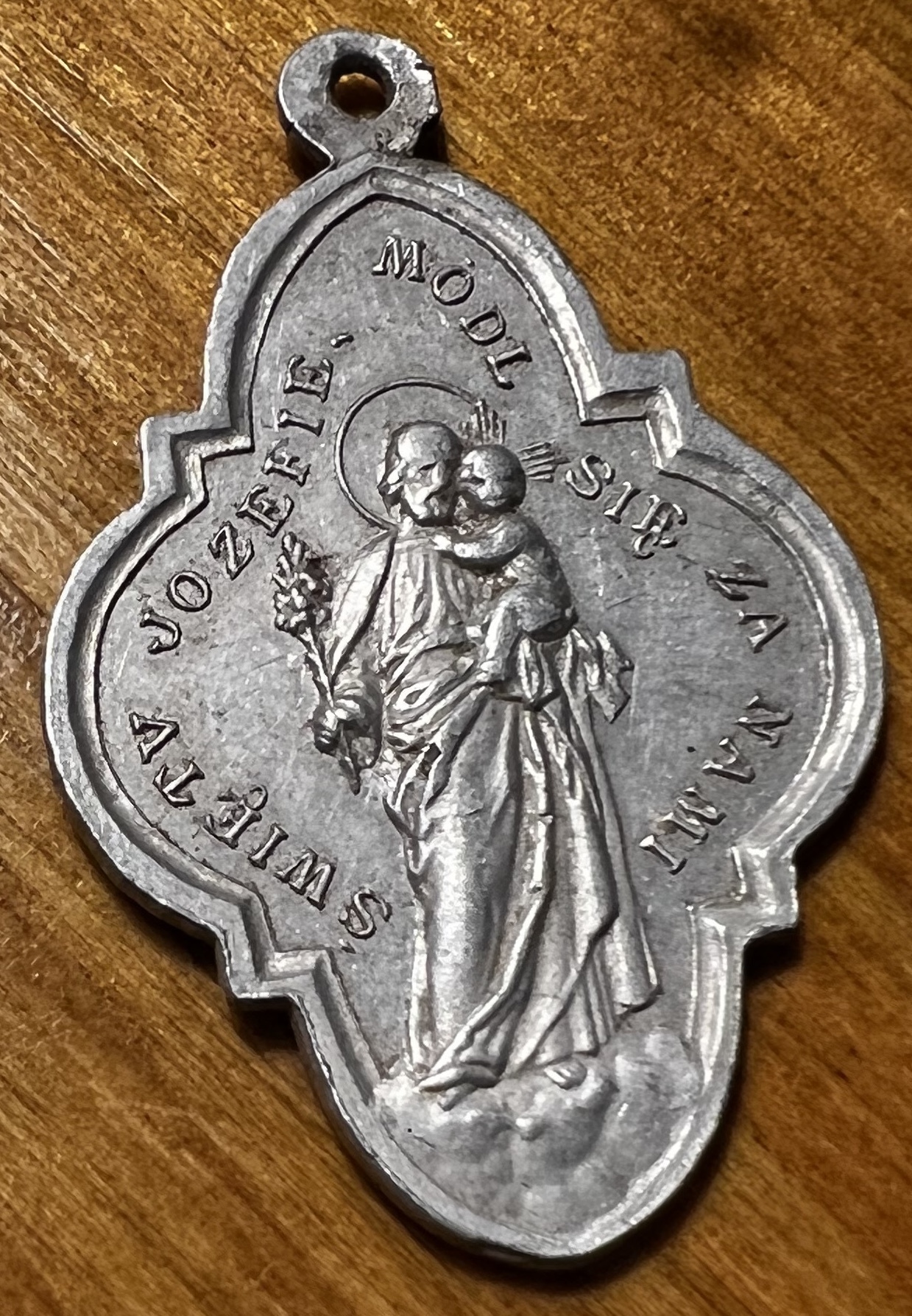 Stary medalik św. Józef | Kraków | Licytacja na Allegro Lokalnie