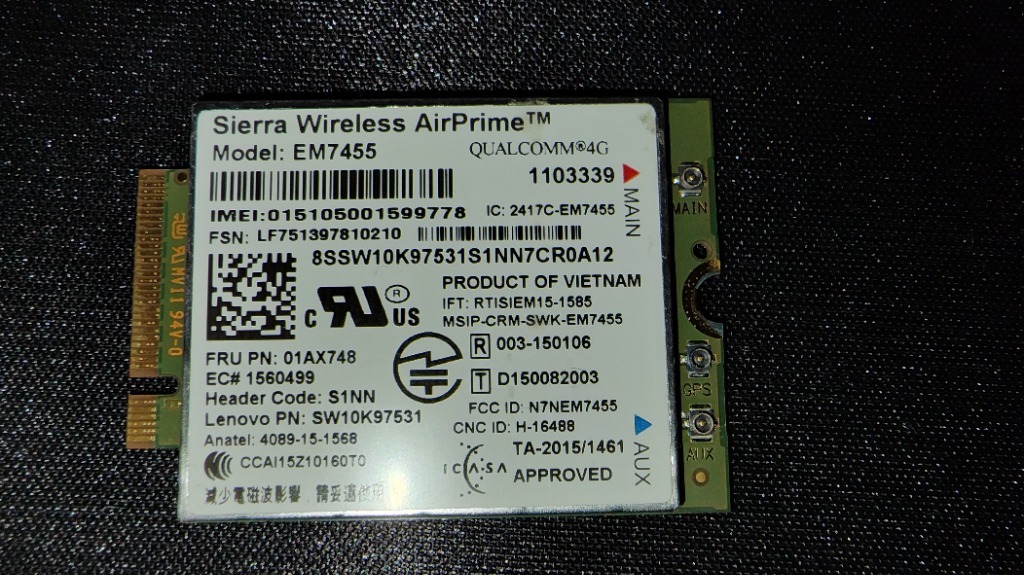 Modem LTE Lenovo EM7455 Sierra Wireless AirPrime | Grodzisk Mazowiecki ...