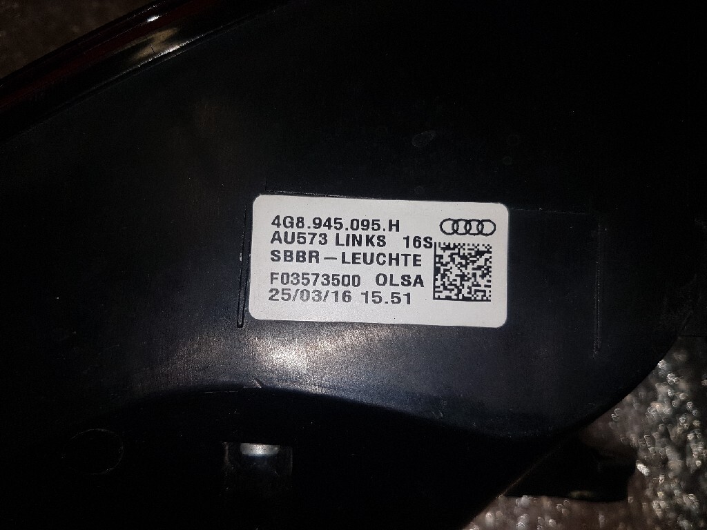 Lampa audi a7 lift 4G8945095H LEWY TYŁ | Czarny Bór | Kup teraz na ...